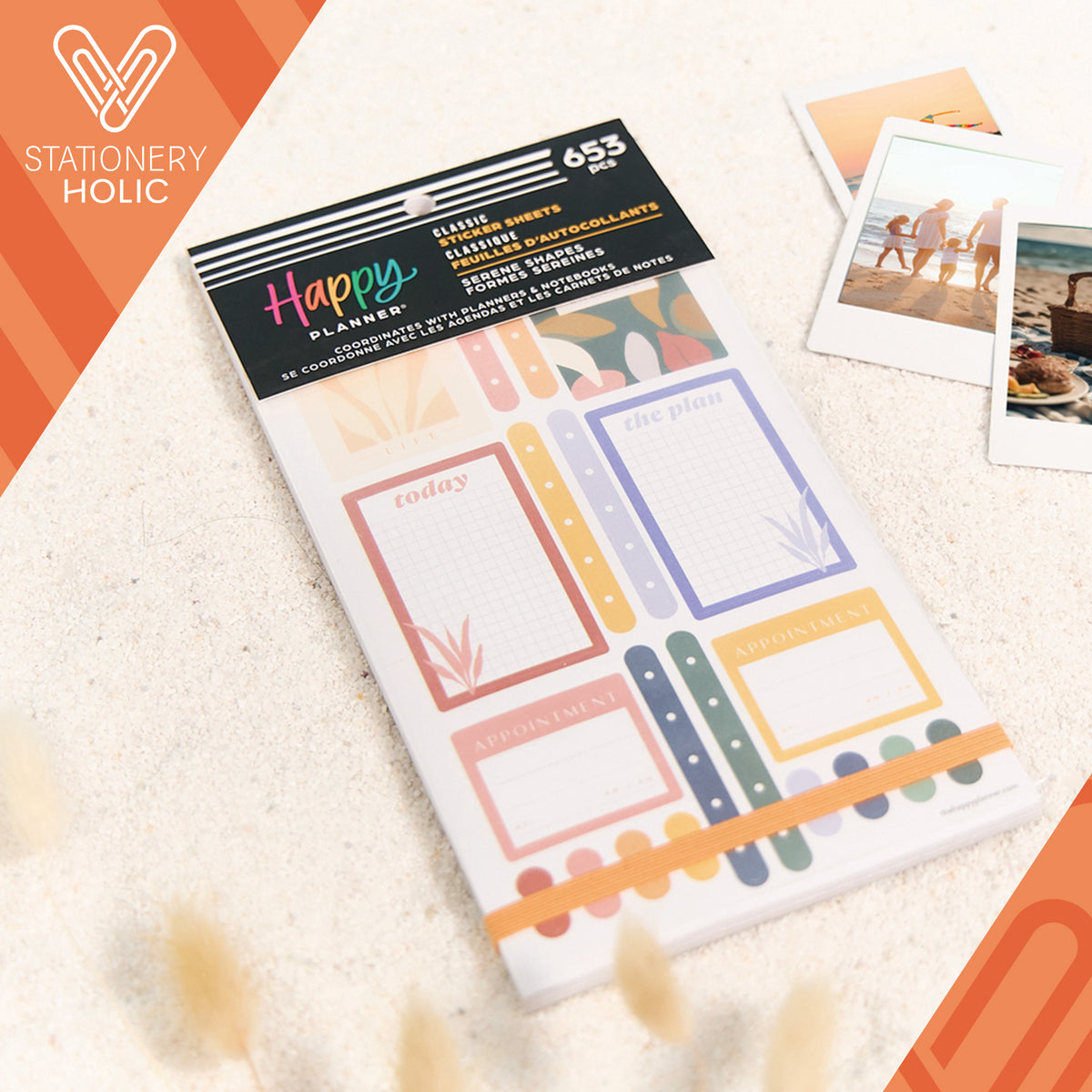 Happy Planner - Sticker Book - Serene Shapes Classic – StationeryHolic