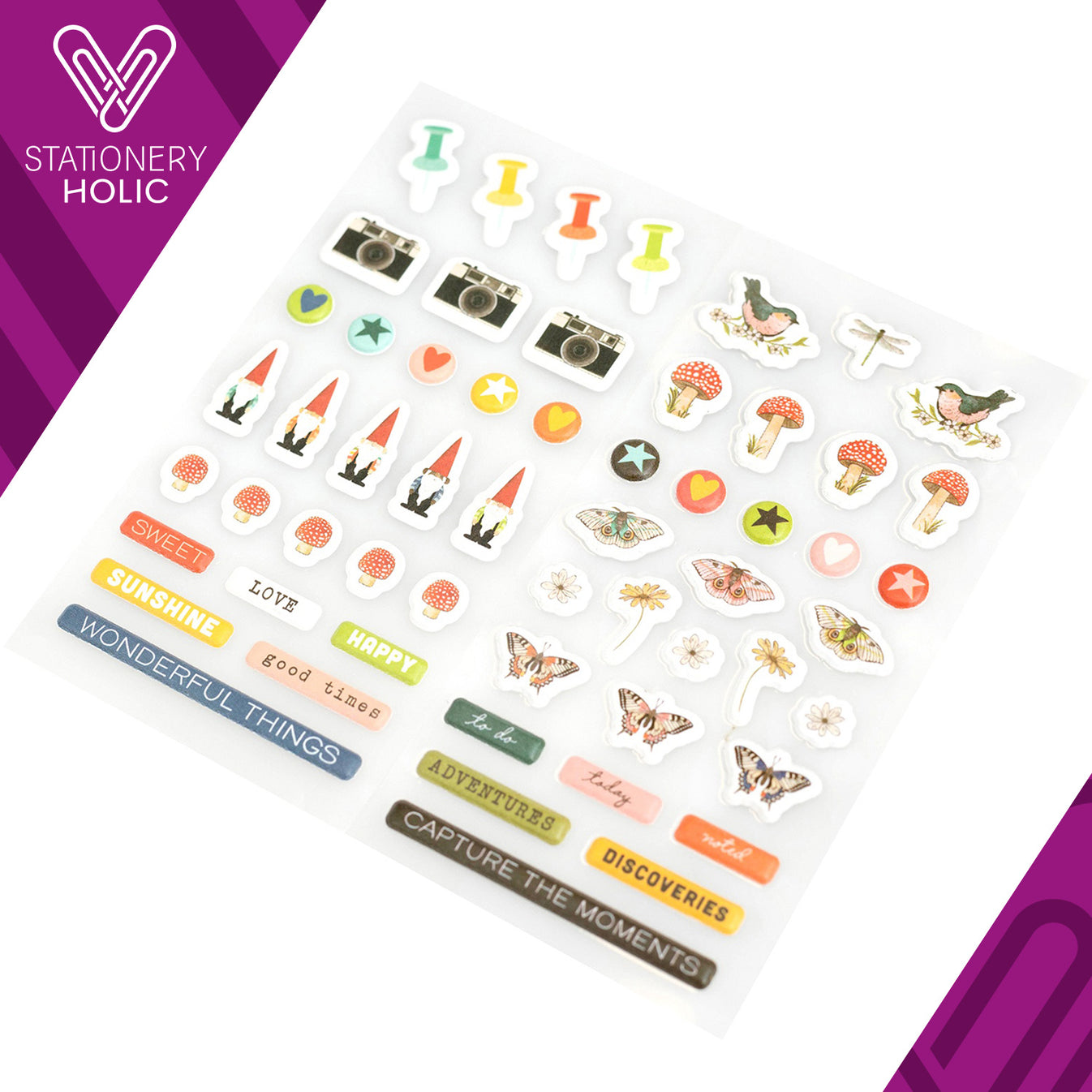 Vicky Boutin - Puffy Stickers - Fernwood – StationeryHolic